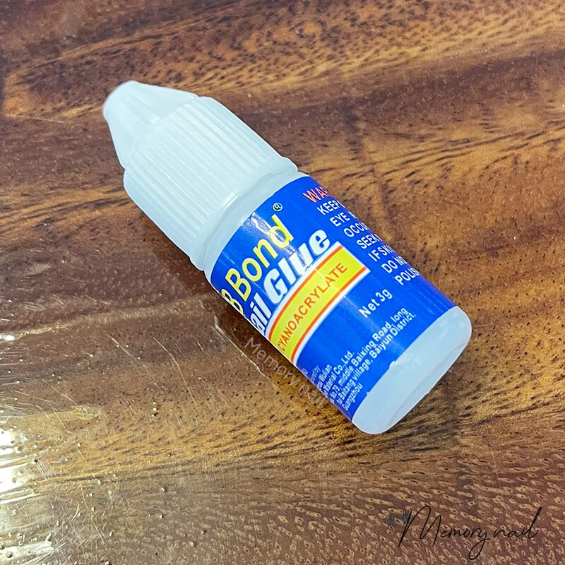 (( BYB น้ำเงิน หลอดเล็ก )) กาวต่อเล็บปลอม ต่อเล็บPVC กาวเล็บปลอม ขนาด ...