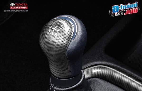 TMT=2 (ของแท้) อุปกรณ์ตกแต่ง หัวเกียร์ลายสปอร์ต (ไม่รวมฐาน) โตโยต้า รี ...