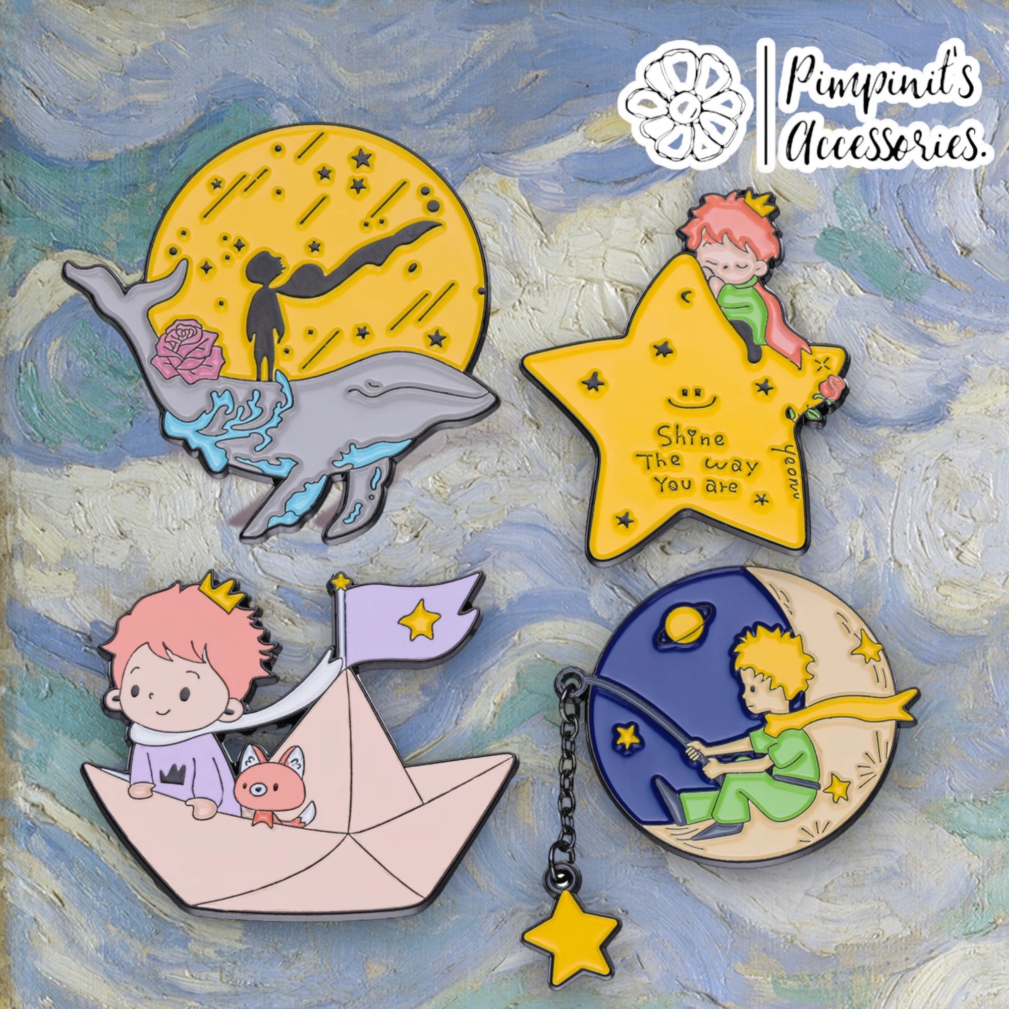 ʕ ᴥʔ พร้อมส่ง เข็มกลัดเซ็ทเจ้าชายน้อย The Little Prince - Le Petit ...