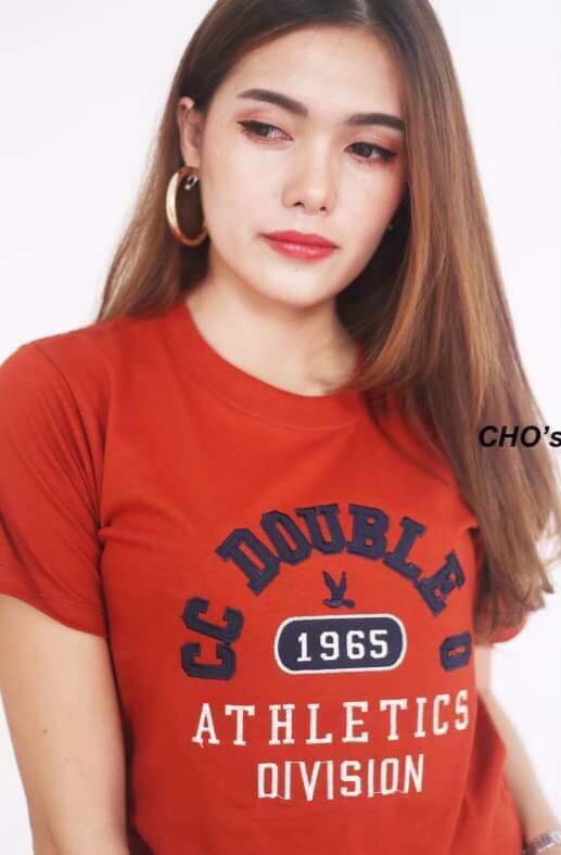 เสื้อยืดCCOO งานปักงานป้าย (ผ้าคอตตอล100%ชายหญิง/SMLXL ) No.11 ...