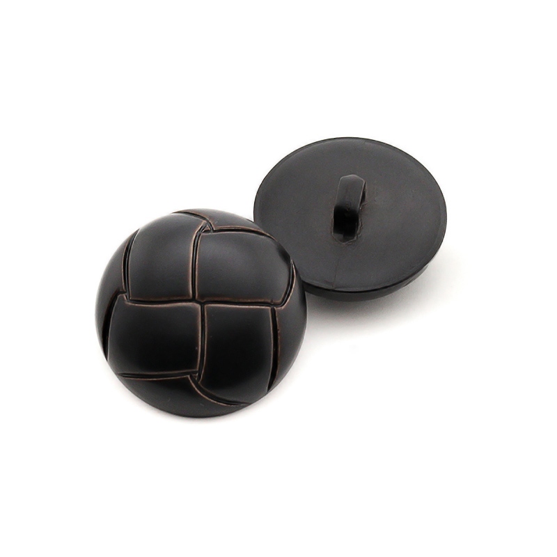 New 10pcs Round Imitation leather Buckle Plastic buttons for clothing ...