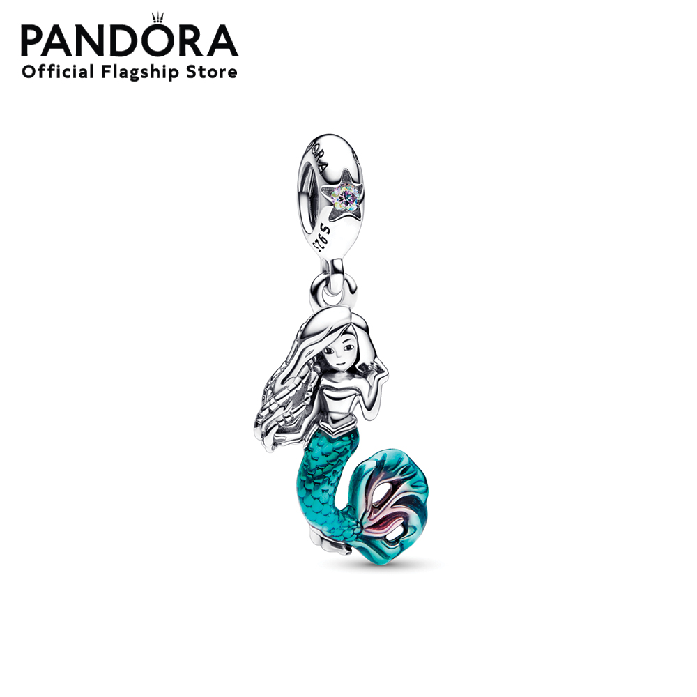 Pandora Disney The Little Mermaid Ariel sterling silver dangle with ...