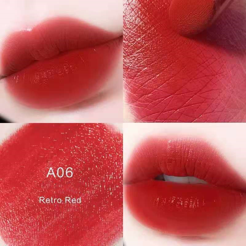 HLLRลิปสติก 3.2g สีพีช แดงก่ำแดง ส้ม อิฐ กันน้ำติดทนเพิ่มความชุ่มชื้นเครื่องสำอาง Lipstick-9019 ...