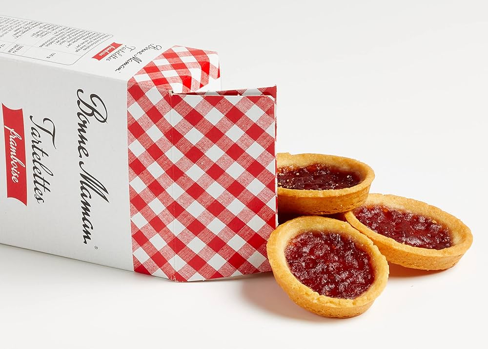 บอนน์มาม็อง ขนม ทาร์ต ราสพ์เบอร์รี่ 135 กรัม Bonne Maman Tartlets ...