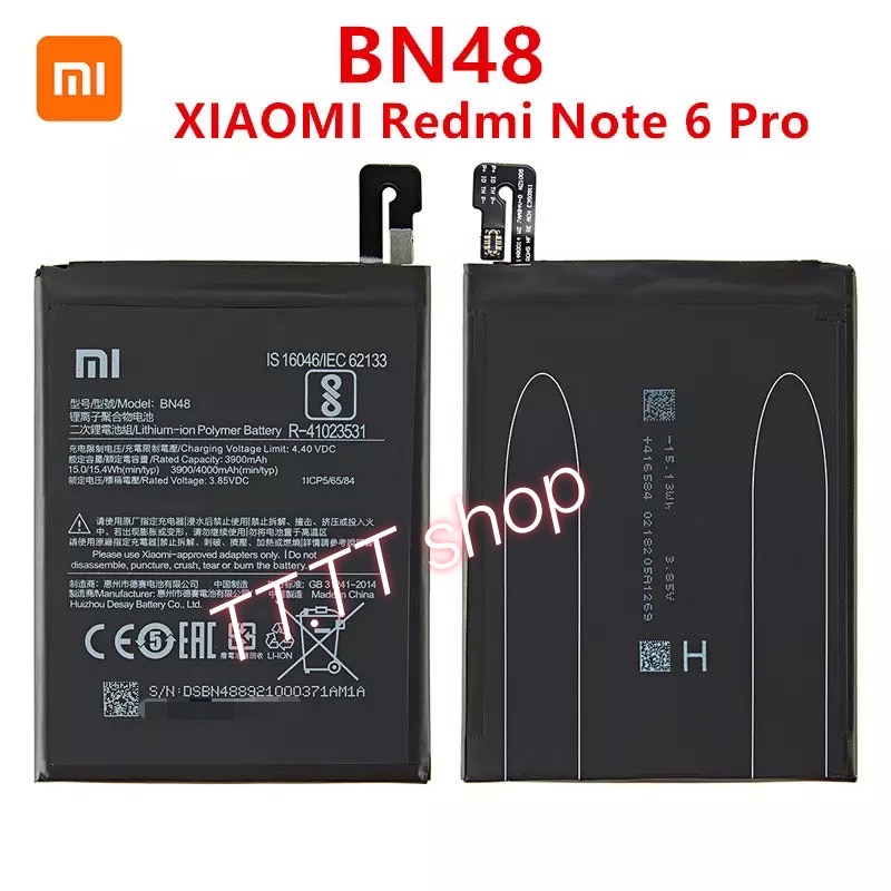 แบต แท้ Xiaomi Redmi Note 6 Pro BN48 4000mAh ประกัน 3 เดือน - TT.TT ...