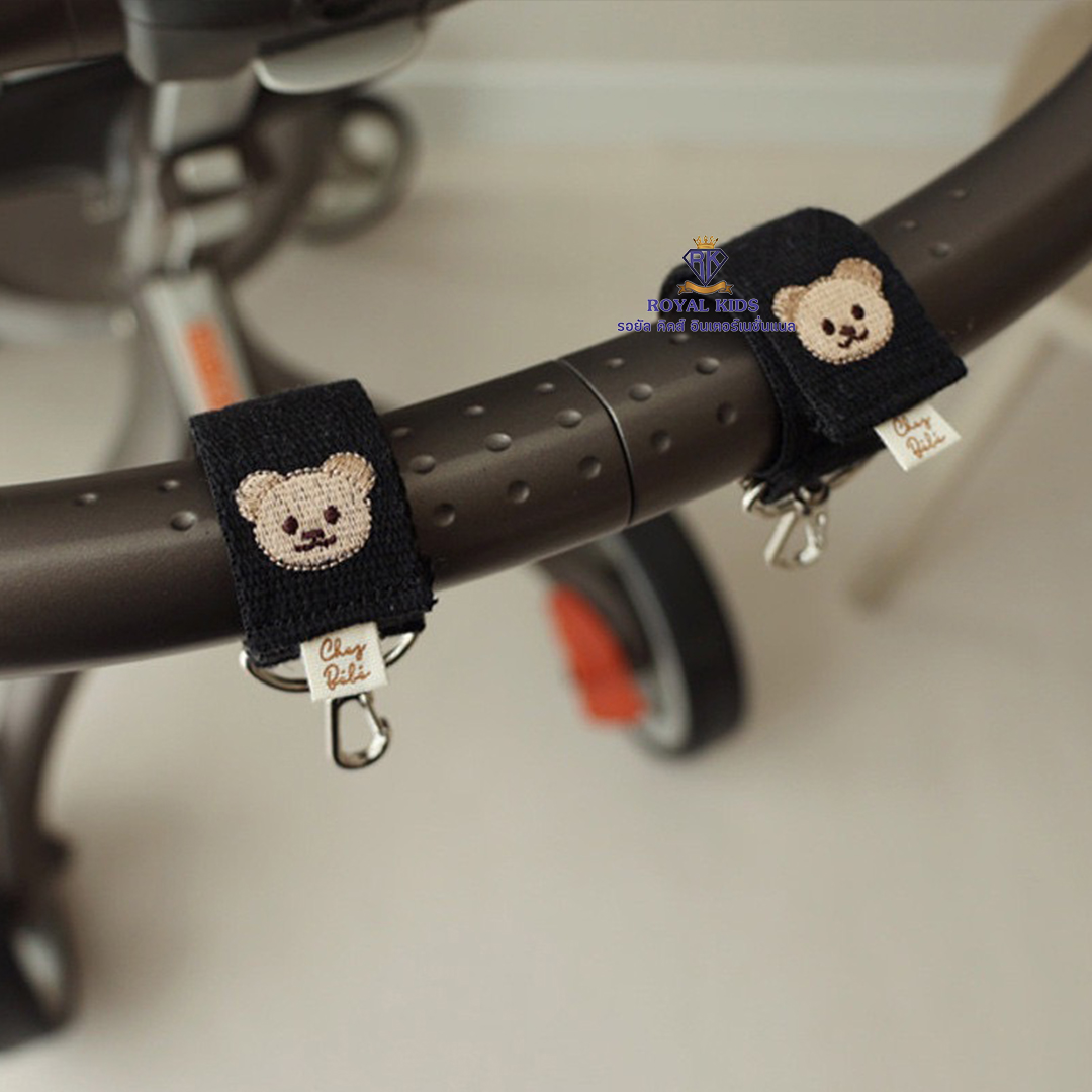 J0018 ตะขอแขวนรถเข็นเด็ก รูปหน้าหมีน่ารักๆ อเนกประสงค์ สไตล์เกาหลี แขวนของได้ตามต้องการ อุปกรณ์ ...