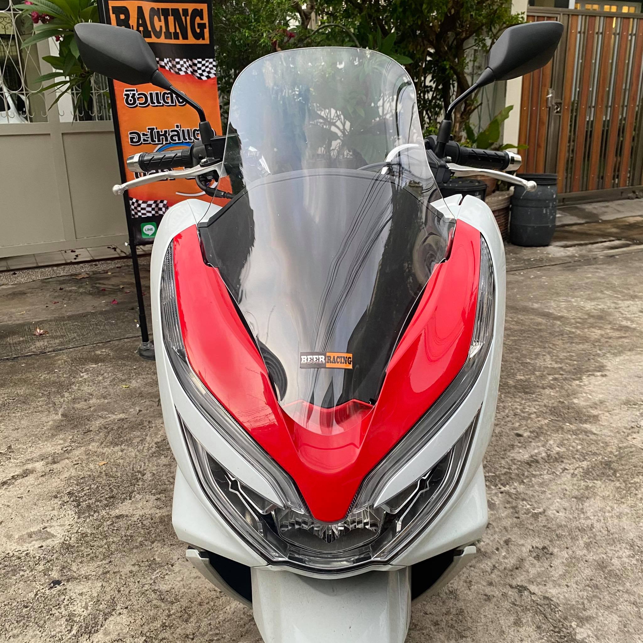 ชิวหน้าPCX (2018-2019-2020) ทรงสูง ของแต่รถ ชิวใส ชิวหน้าแต่ง อุปกรณ์ ...