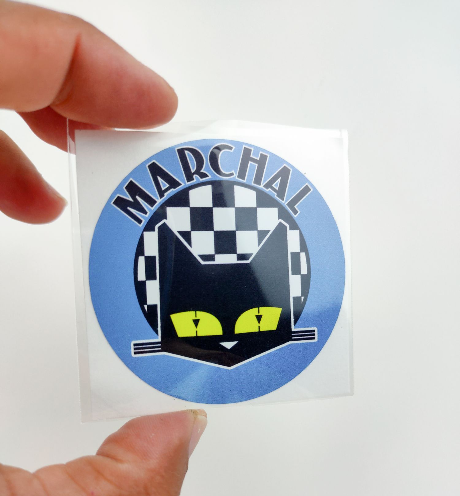 sticker marchal หน้าแมว ติดรถ ขนาด5.5cm | Lazada.co.th