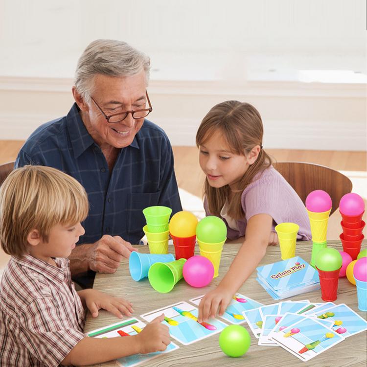 Ice Cream Stacking Toys Competition Stacking Cups & Balls Fine Motor ...