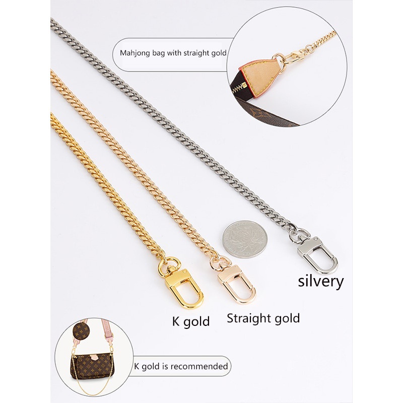 【READY STOCK】Mahjong bag transformation metal chain shoulder belt chain ...
