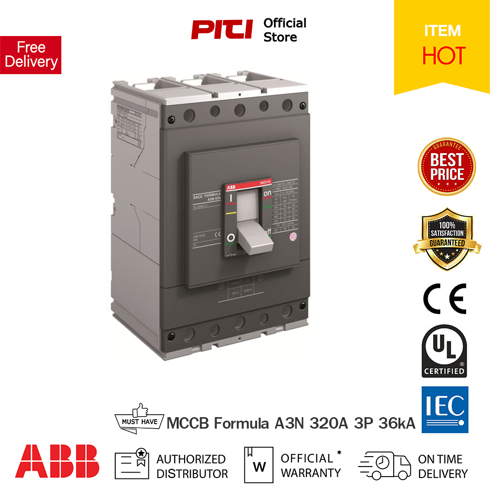 ABB เบรกเกอร์ MCCB Formula A3N 400 TMF 320A 3P (36kA) ABB ต้องที่ ...