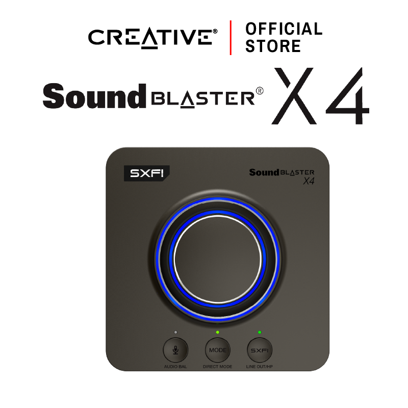 CREATIVE SOUND CARD Sound Blaster X4 External USB Sound Card รองรับ 7.1 ...