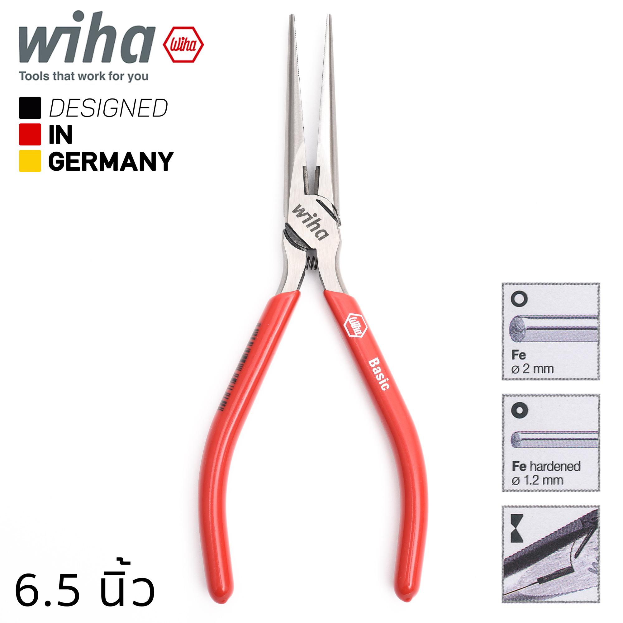 Wiha Basic คีมตัดปากแหลม ขนาด 6.5 นิ้ว รุ่น Z 05 0 01 160 SB | Lazada.co.th