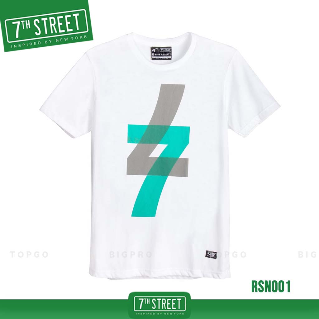 7th Street เสื้อยืด แนวสตรีท รุ่น เลข7 (ขาว) RSN001 (ของแท้) - BIGPRO ...