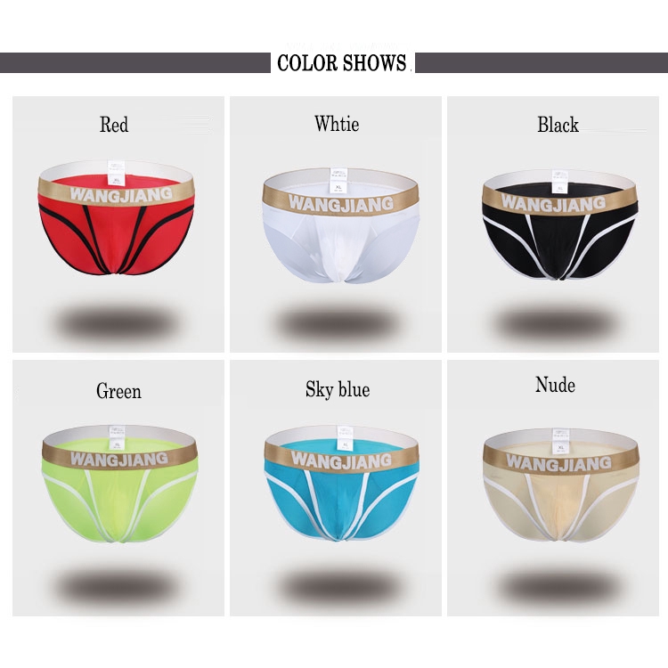 New Mens Underwear Ice Silk Briefs Ultra Thin Low Waist Y Panties