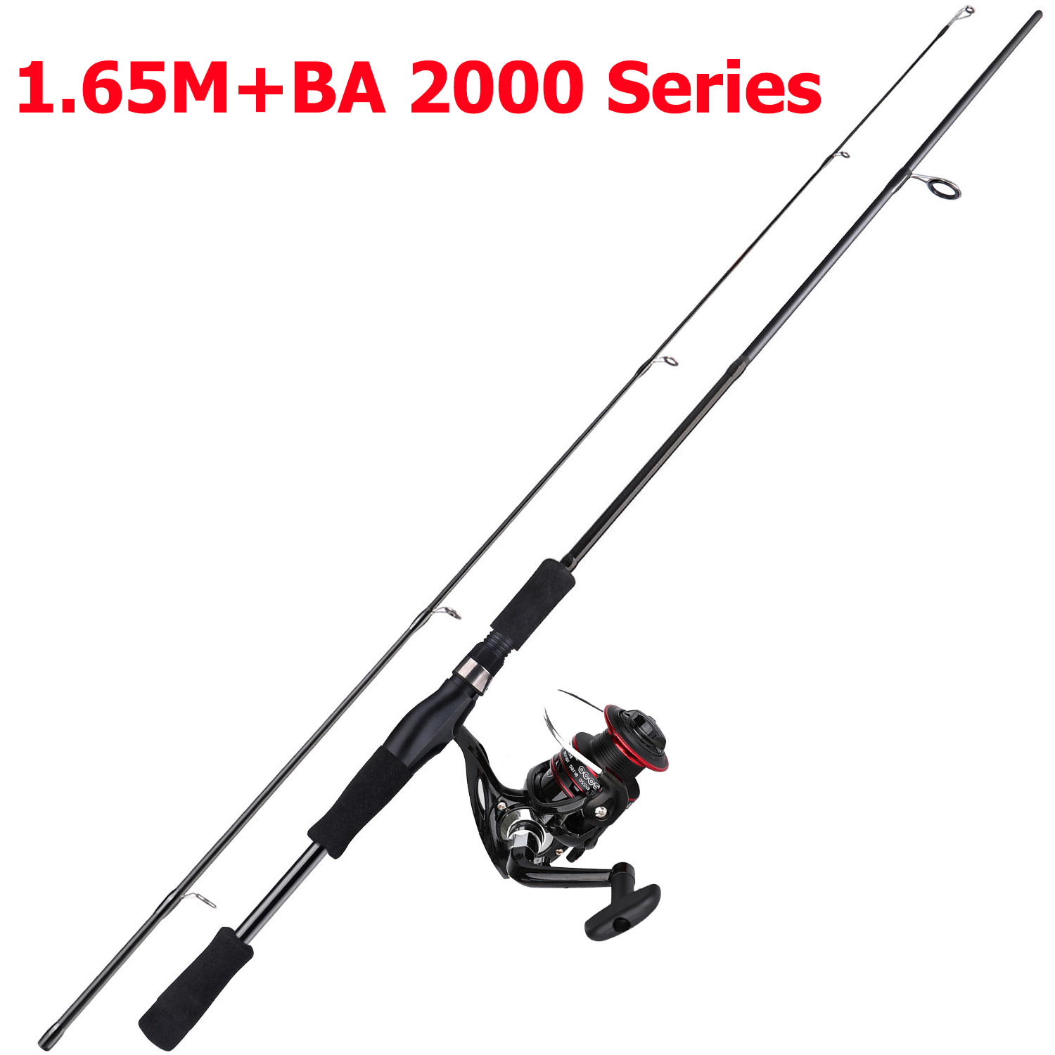 คันเบ็ดและรีลชุด 6FT เบ็ดตกปลา 12KG BA1000-7000 โลหะ รอกตกปลา ครบชุดชุด ...