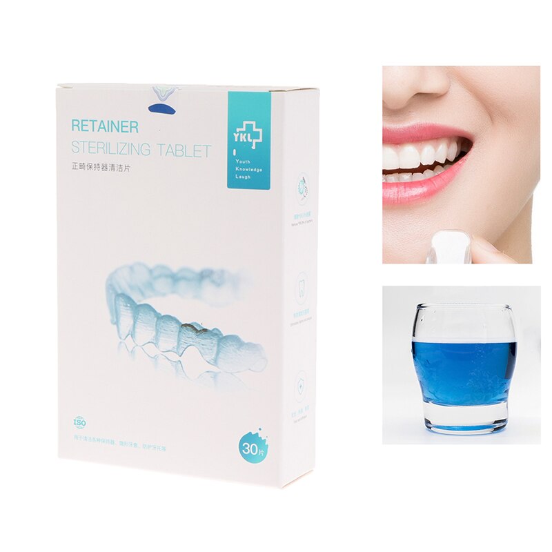 30pcs Denture Retainer Cleansing Tablets for Cleaner Retainers and ...