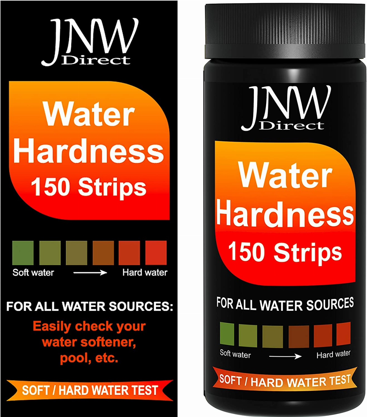 JNW Direct Water Total Hardness Test Strips, 150 Strip MEGA Pack, Best ...