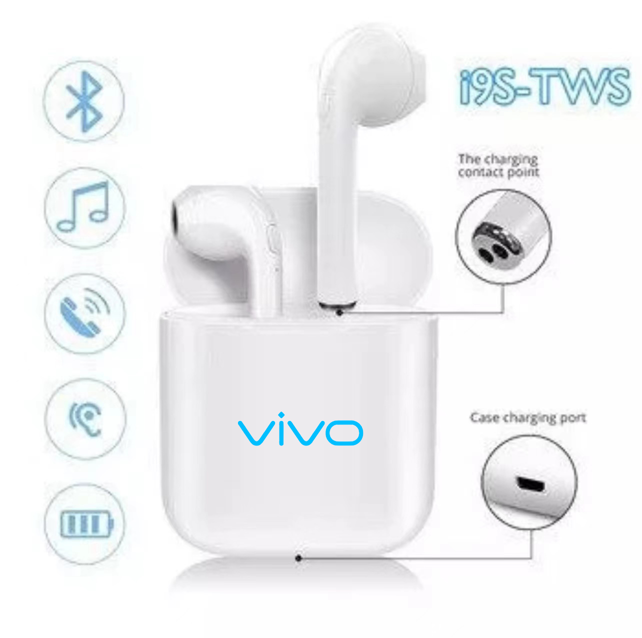 อัพเกรด รุ่นใหม่ล่าสุด!】หูฟังบูลทูธ Vivo tws ของแท้100% เสียงระดับ HD ...