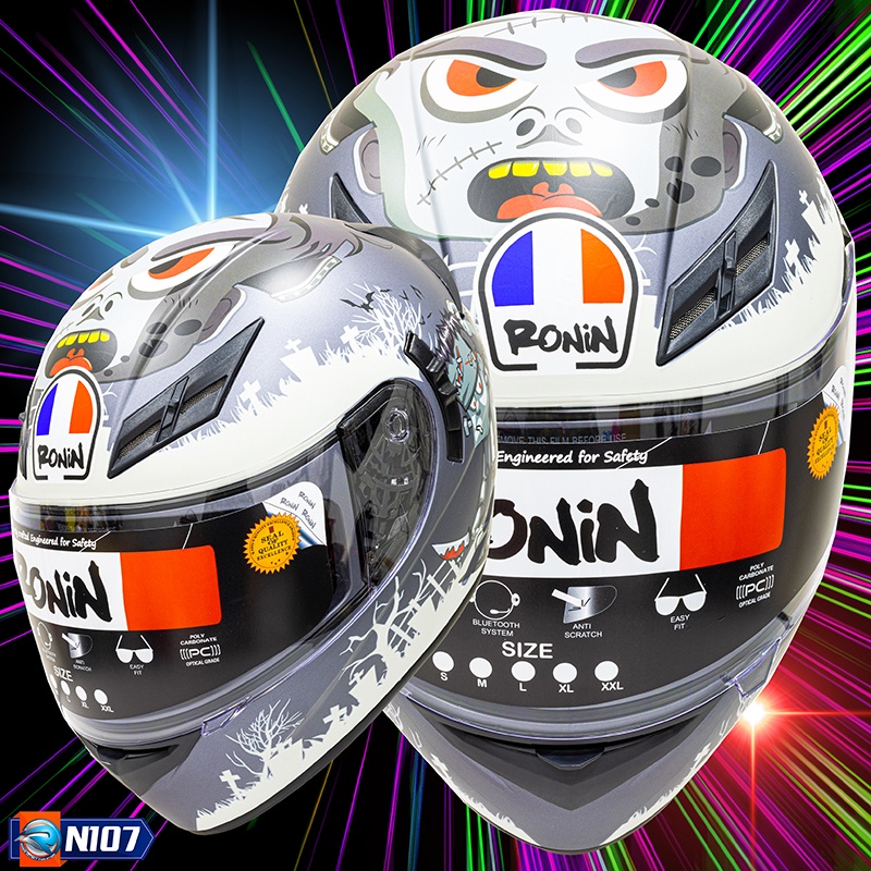 หมวกกันน็อคเต็มใบ RONIN N SERIES หมวกกันน๊อค รถจักรยานยนต์ Helmet ชิวใส ...