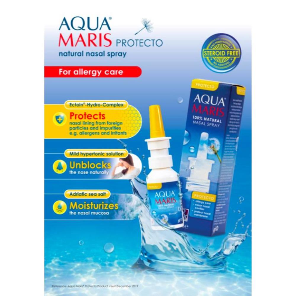 Aqua Maris Protecto 20 ml. อควา มาริส โปรเทคโท สเปรย์พ่นจมูกน้ำทะเล ...