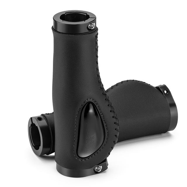 Bicycle Handlebar Aluminium AlloySilica Gel Leather Shockproof Bike ...