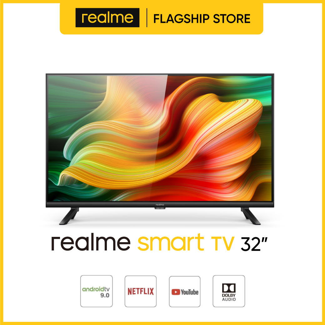 เว็บไหนขาย realme Smart TV 32 นิ้ว, realme Android Smart TV หน้าจอ LED ...