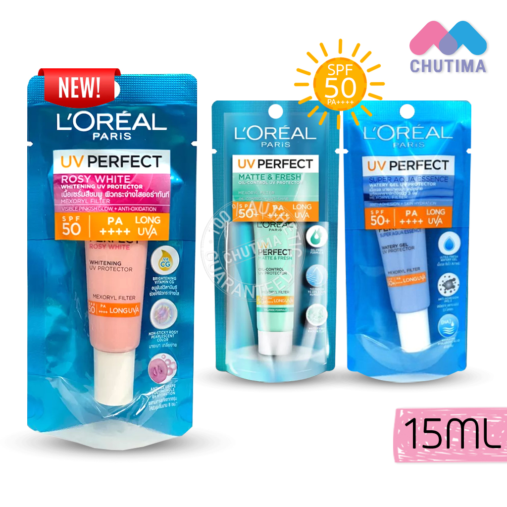 L'Oreal UV Perfect Broad UV Sunscreen City Resist SPF50+ PA++ 30ml. ลอรีอัล ยูวี เพอร์เฟ็คท์ บ ...