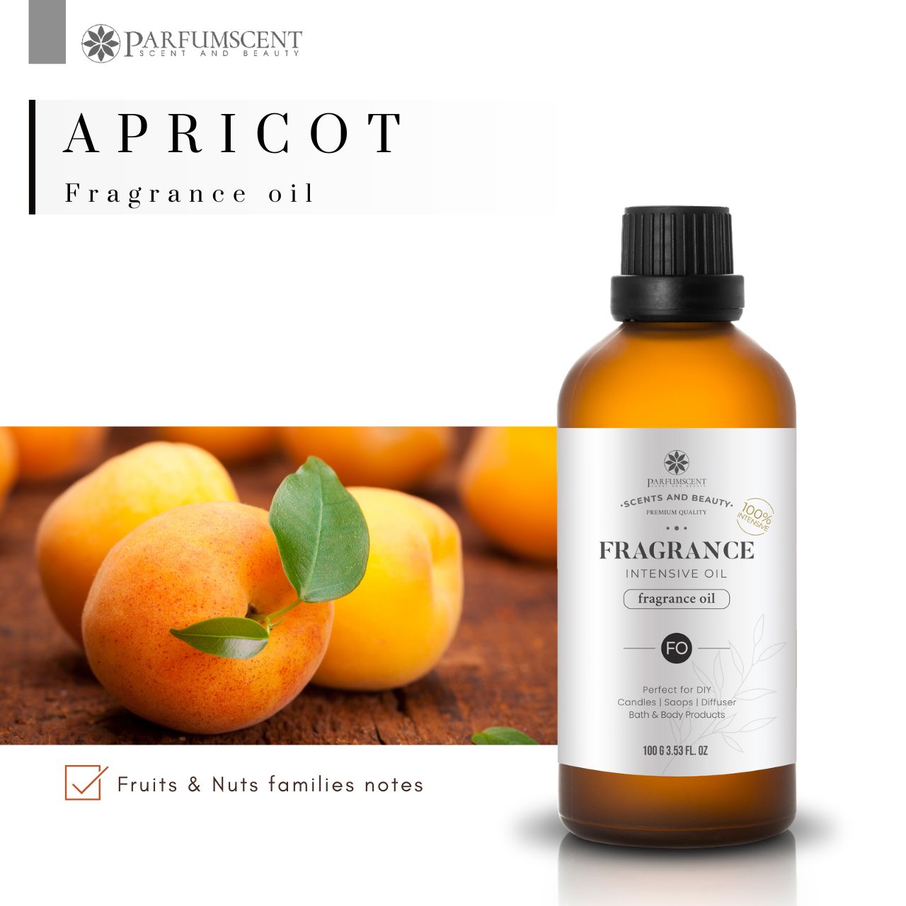 PARFUMSCENT หัวน้ำหอม Apricot Fragrance Oil FOG5076376 - PARFUMSCENT ...