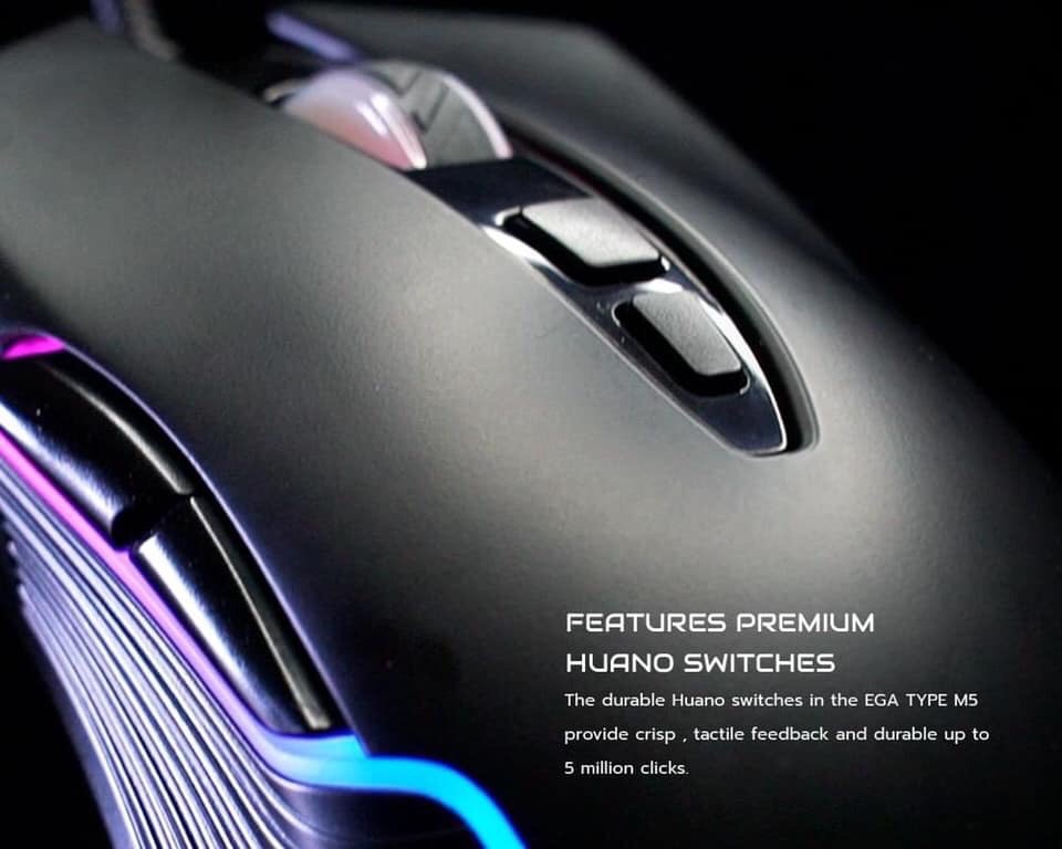 เม้าส์มาโคร EGA GAMING MOUSE TYPE M5 6400DPI | Lazada.co.th
