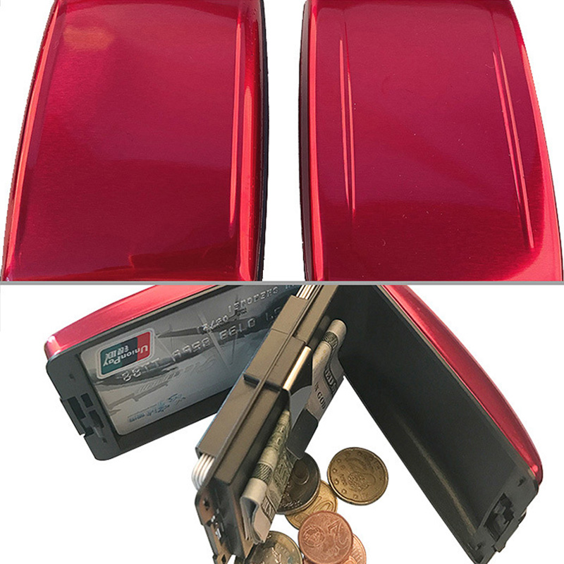 1pc Cool Hard Case Credit Card Scan Aluminium Holder Wallet Protected ...