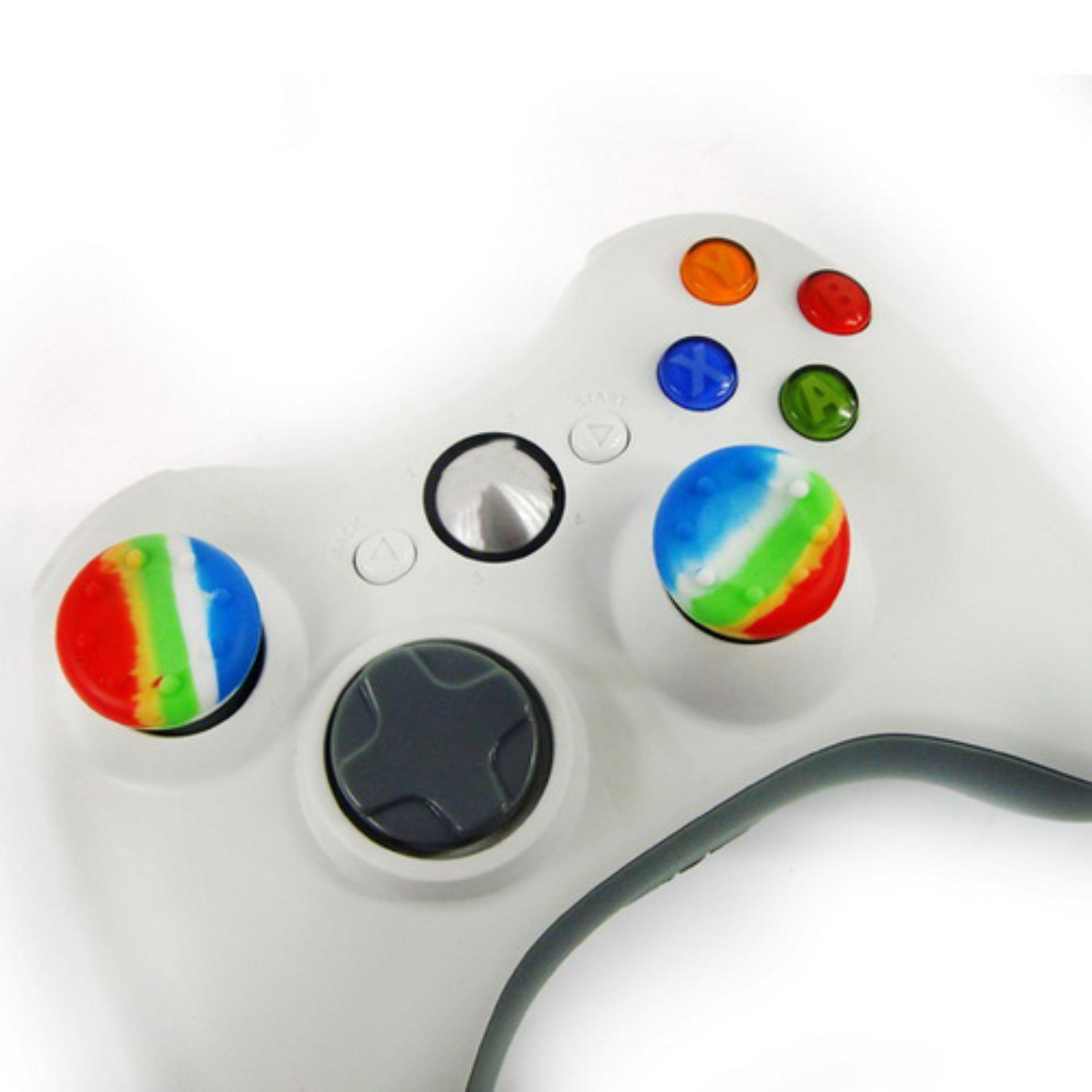 Silicone Analog Thumb Stick Grip Joystick Caps Cover For PS4 / PS3 / PS2 / Xbox 360 Game ...