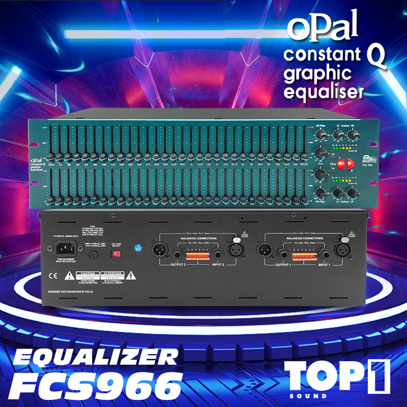 BSS EQ Equalizer FCS-966 อีควอไลเซอร์ 2 x 31 BAND 2 ชั้น สไลด์ยาว 31 ...