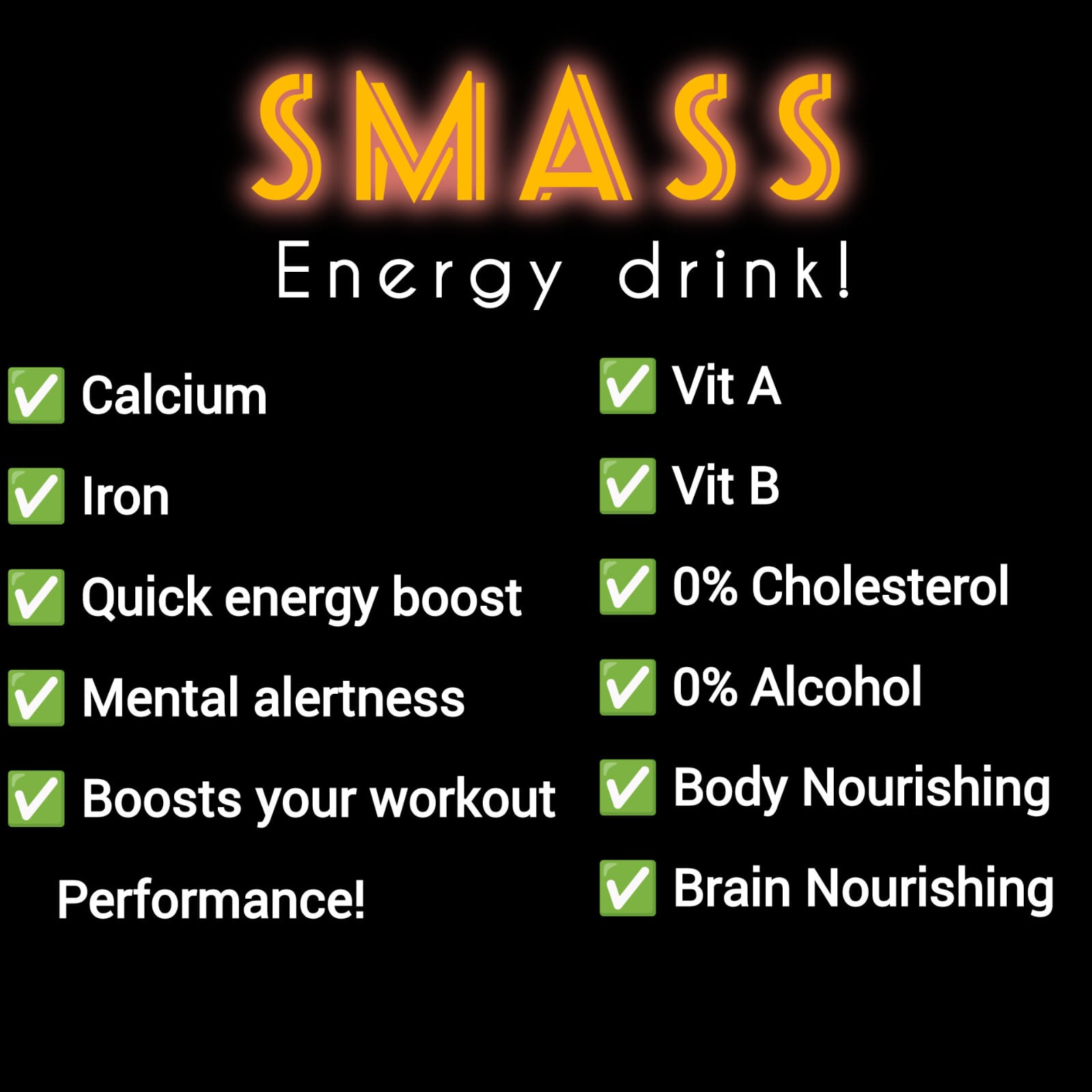 SMASS - เครื่องดื่มชูกำลัง ดีมากสำหรับการเพิ่มพลังงานขณะออกกำลังกาย และ ...