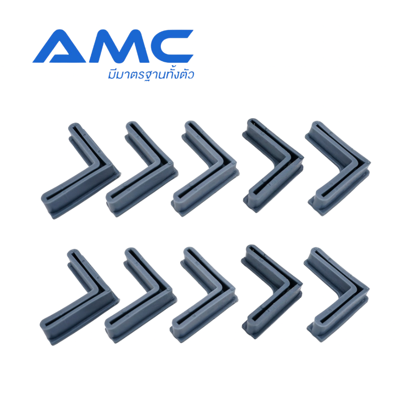 ที่รองเหล็กฉาก ( 4 ชิ้น ) พลาสติกรองขาเหล็กฉาก ตัวรองเหล็กฉาก ขนาด 1 ...