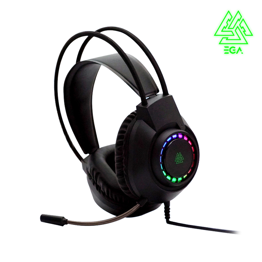 หูฟังสำหรับเล่นเกมส์ EGA Gaming Headset Jack 3.5mm2 Usb Led รุ่น H106 ...