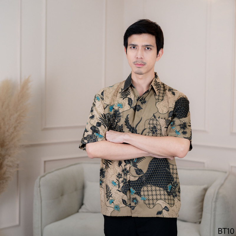 เสื้อบาติกหรือเสื้อกุรงมุสลิมชายตรากริชพิมพ์ลาย ยี่ห้อดัง ชุดอิสลามชายเหมาะสำหรับใส่โตบละหมาด ...