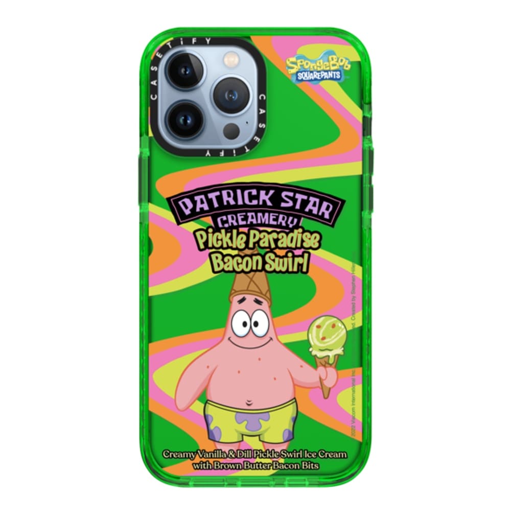 Patrick Pickle Paradise Ice Cream Case 13 Pro Max Impact Case สี: Green ...