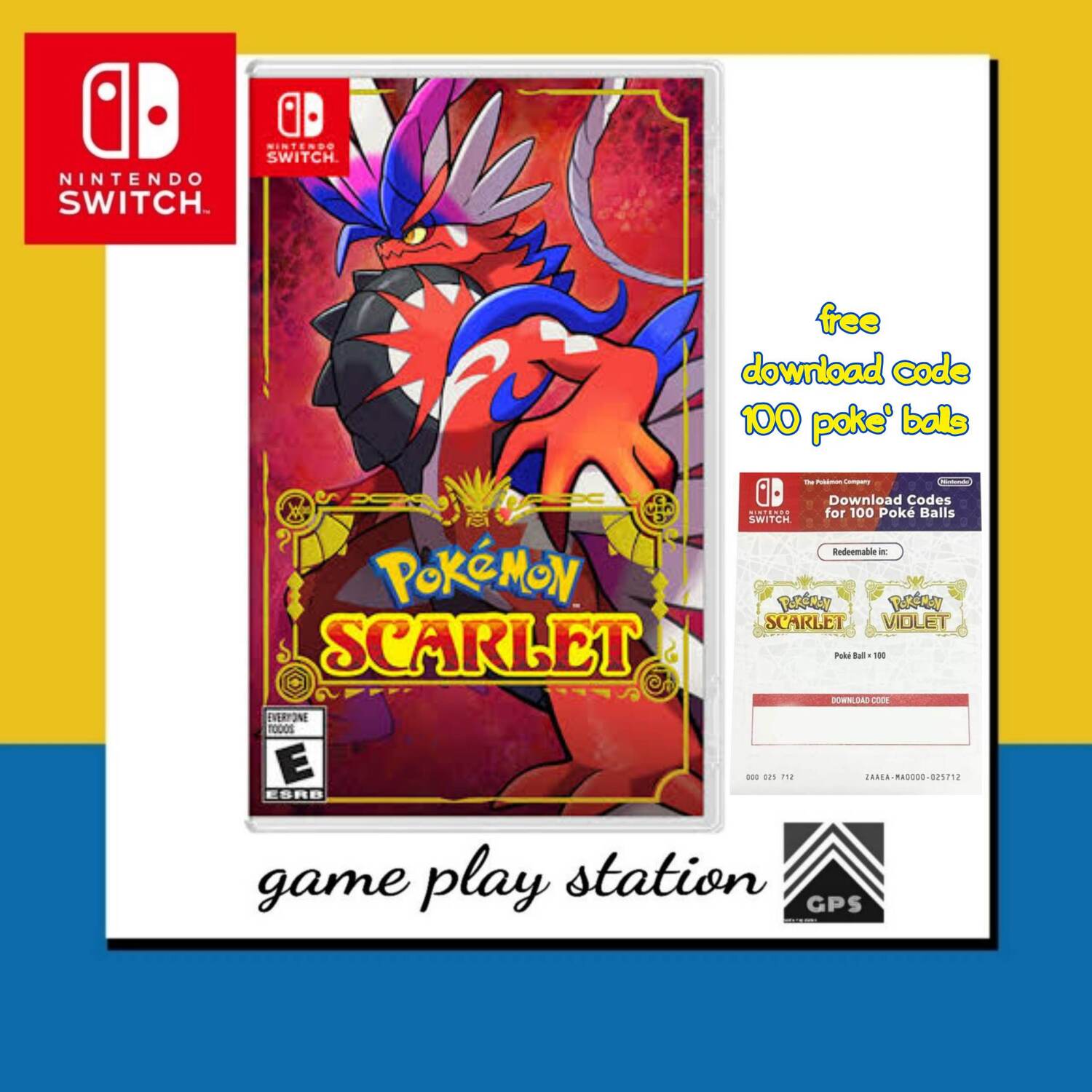 nintendo swtich pokemon scarletcode poke balls violet code poke ball ...