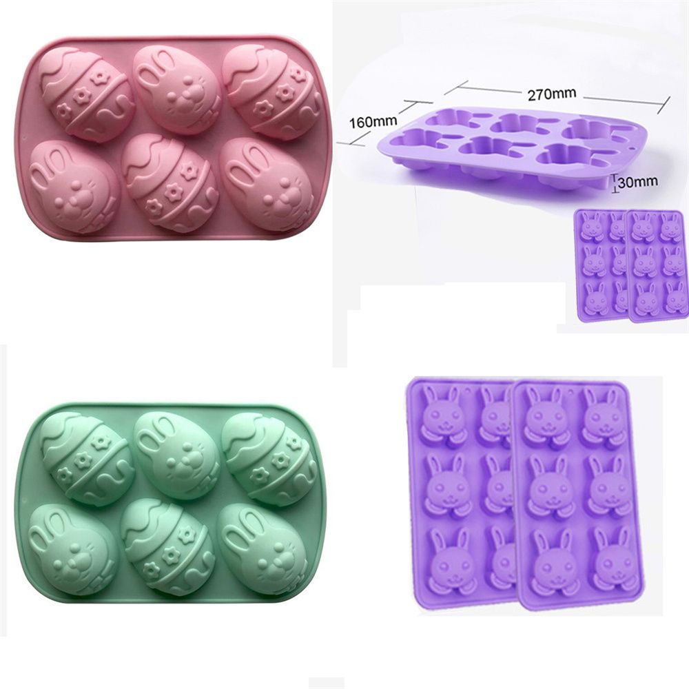 Rabbit Shape Easter Surprise Egg Silicone Form Cake Mold Kitchen ...