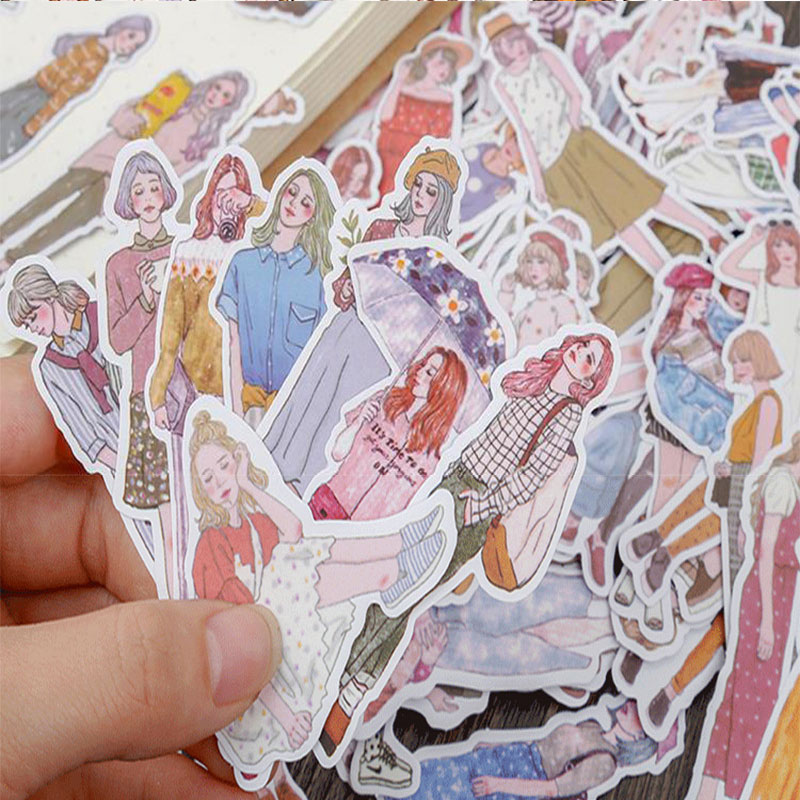100pcspack New Women Hai Mori Girls stickers handbook Stickers DIY ...