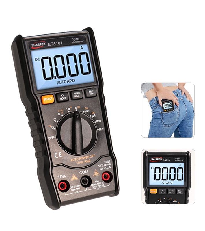 WINAPEX Digital Multimeter Tester 3 5/6 1000V 10A AC DC 6000 True RMS ...