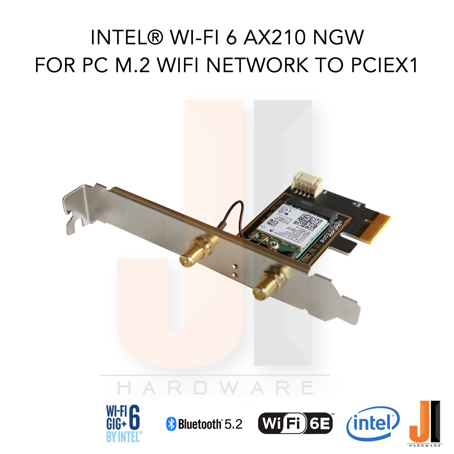 Intel Wi-Fi 6 AX210 for PC Pci-e X1 wireless lan bluetooth v.5.2 dual ...
