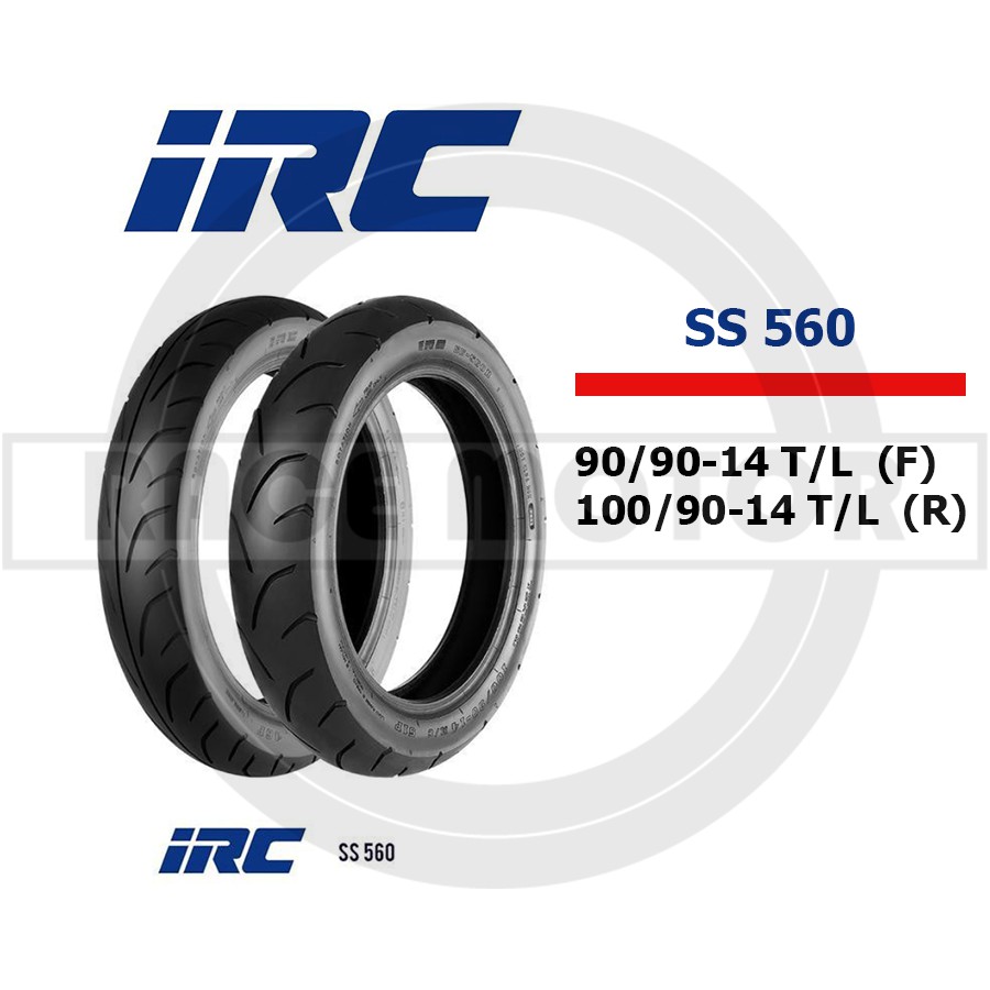 [ยางปี21] IRC SS560 : 90/90-14, 100/90-14 สำหรับ PCX ยางมอเตอร์ไซค์แบบไม่ต้องใช้ยางใน - ยาง ...