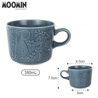 จานเซรามิก Yamaka x Moomin Embossed Plate พิมพ์ลานูน ชุดของขวัญ Gift ...