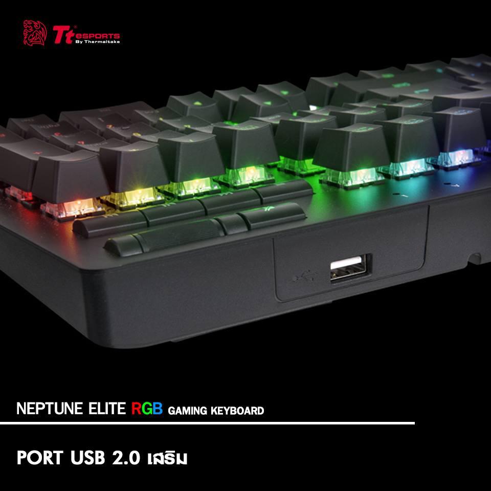Tt eSPORTS Neptune Elite RGB - Blue Switch Mechanical Gaming Keyboard ...