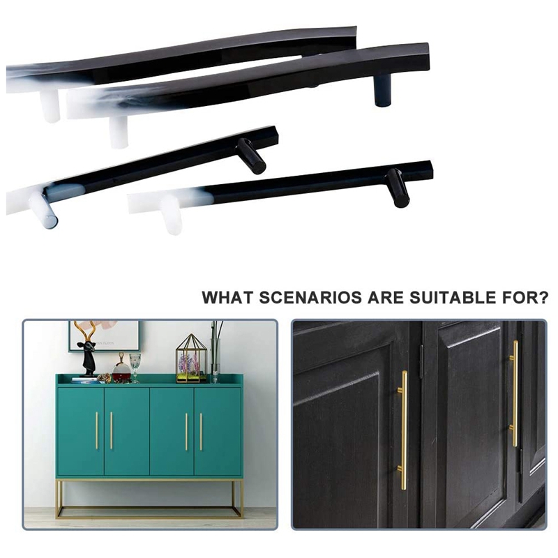 4 Set Tray Handle Resin Mold, Silicone Epoxy Casting Mold for DIY Cabinet Door Handles, Drawer ...