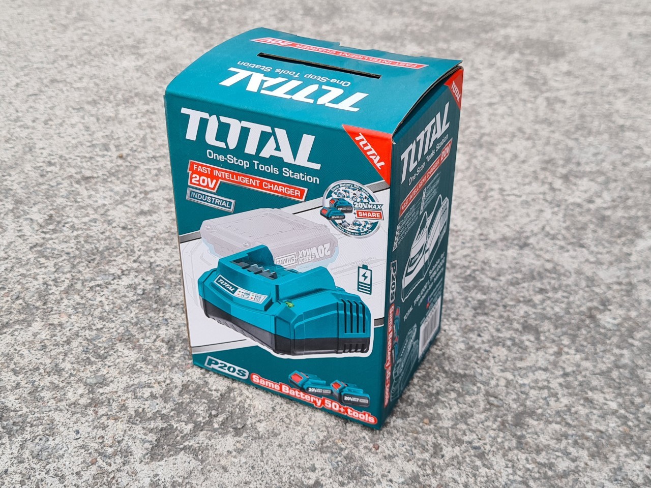 TOTAL แท่นชาร์จ แบตเตอรี่ ลิเธียมไออน 20 V รุ่น TFCLI2001 ส่งฟรีทั่วไทย ...