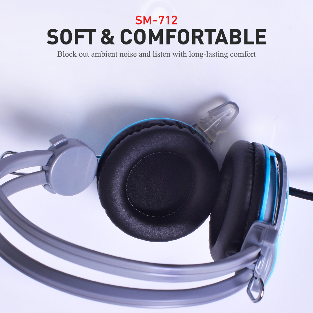 แท้100 OKER SM-712 GAMING HEADPHONE หูฟัง ครอบหู เกมส์มิ่ง Headset หัวเสียบ 3.5 มม เสียงดี CC ...