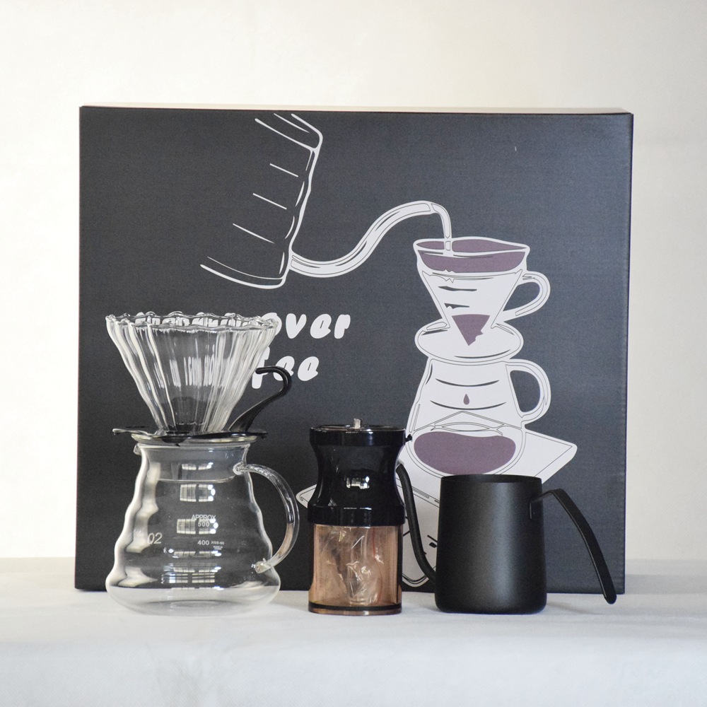 Hand Drip V60 Coffee Maker Gift Box Set Outing Portable Brew Coffee Pot ...